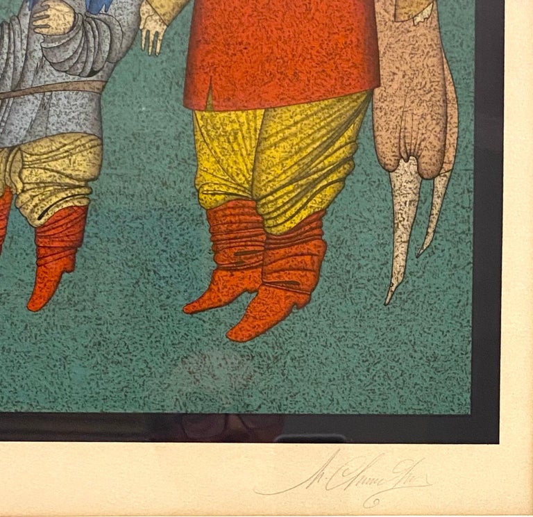 Mihail Chemiakin Lithograph, Framed For Sale at 1stDibs