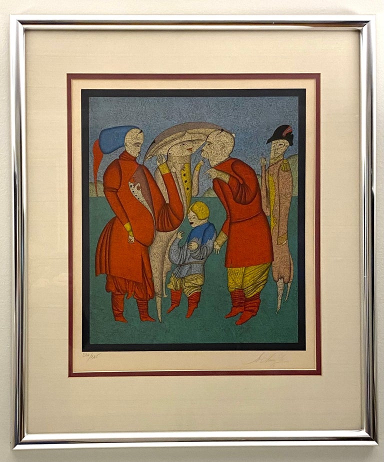 Mihail Chemiakin Lithograph, Framed For Sale at 1stDibs