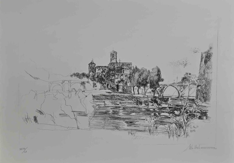 Mihu Vulcanescu - Rome - Etching by Mihu Vulcanescu - 1979 For Sale at ...