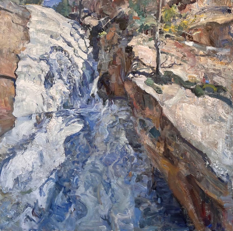 Mikael Olson - "Elk Falls," Oil Painting For Sale at 1stDibs