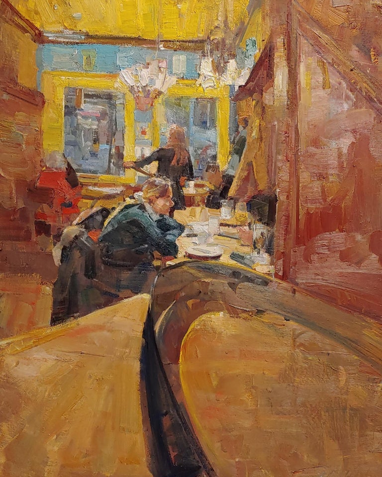 Mikael Olson - "Gottigen Bar" Oil Painting For Sale at 1stDibs