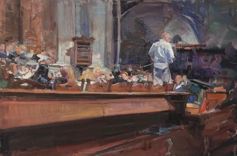 Mikael Olson - "Rehearsal" Oil Painting For Sale at 1stDibs