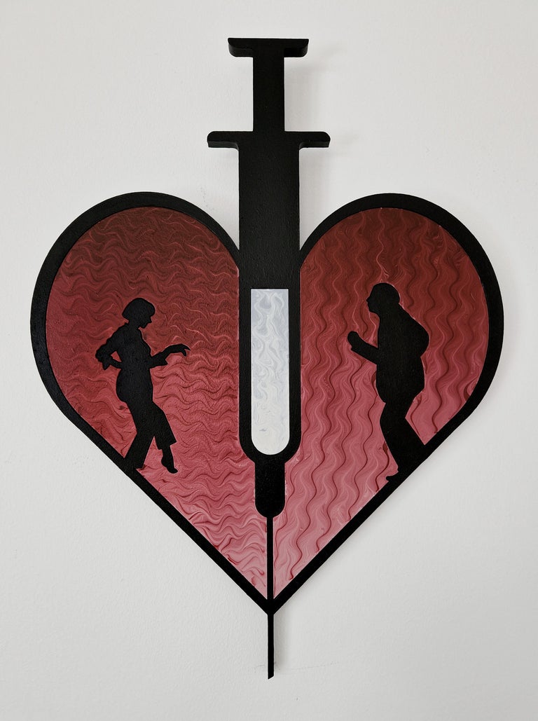 Mikael Takacs - Adrenaline, Pulp Fiction" - (Acrylic on Panel) For Sale ...