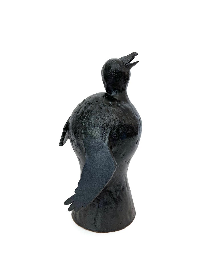 Mike Cerv - "Baby Hawk" Ceramic Sculpture For Sale at 1stDibs