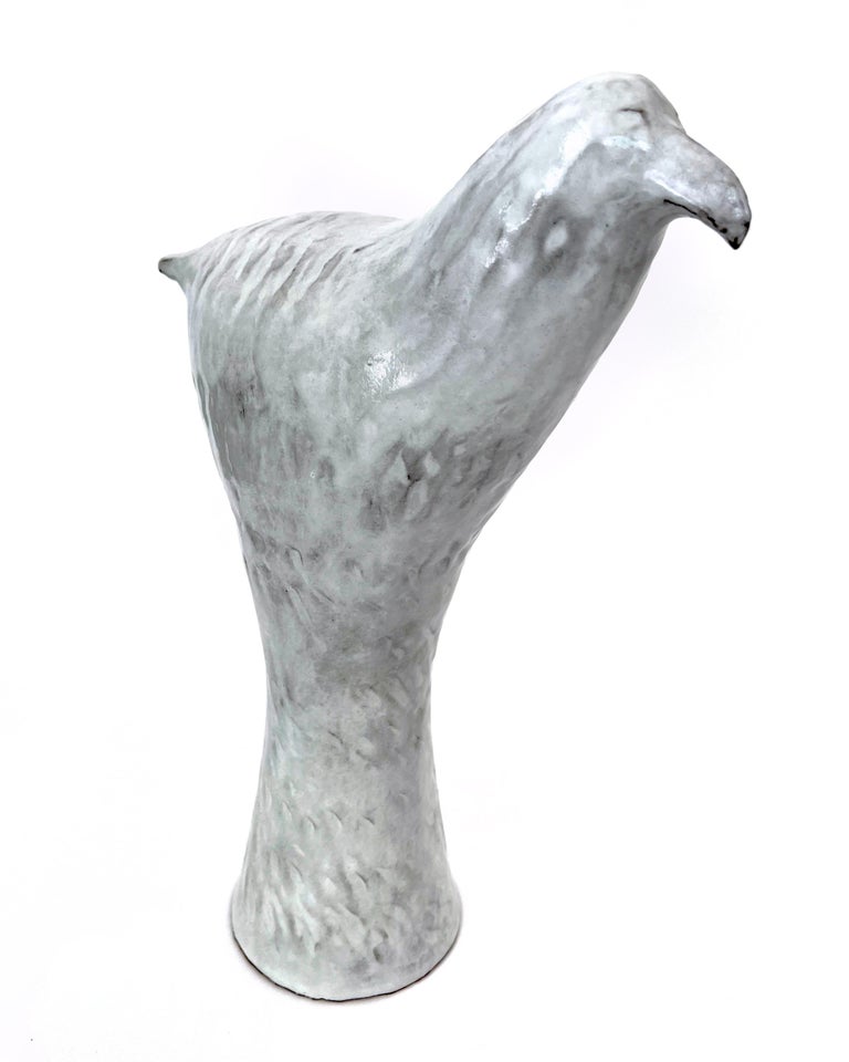 Mike Cerv - "Elegant Crow" Ceramic Sculpture For Sale at 1stDibs