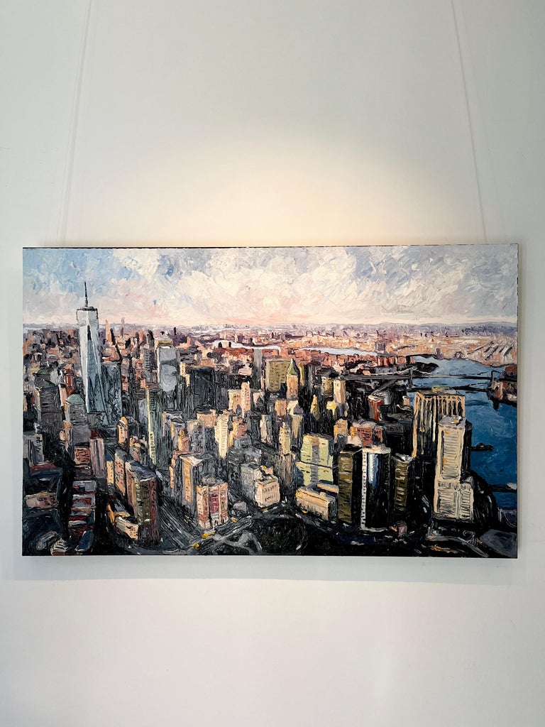Mike Fantuz - NYC Financial District - original contemporary cityscape ...