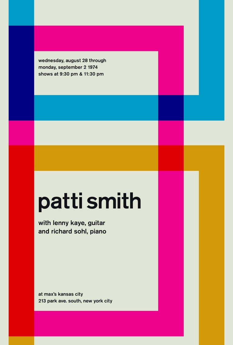 Mike Joyce - Patti Smith, A Limited Edition Graphic Design Print at 1stDibs