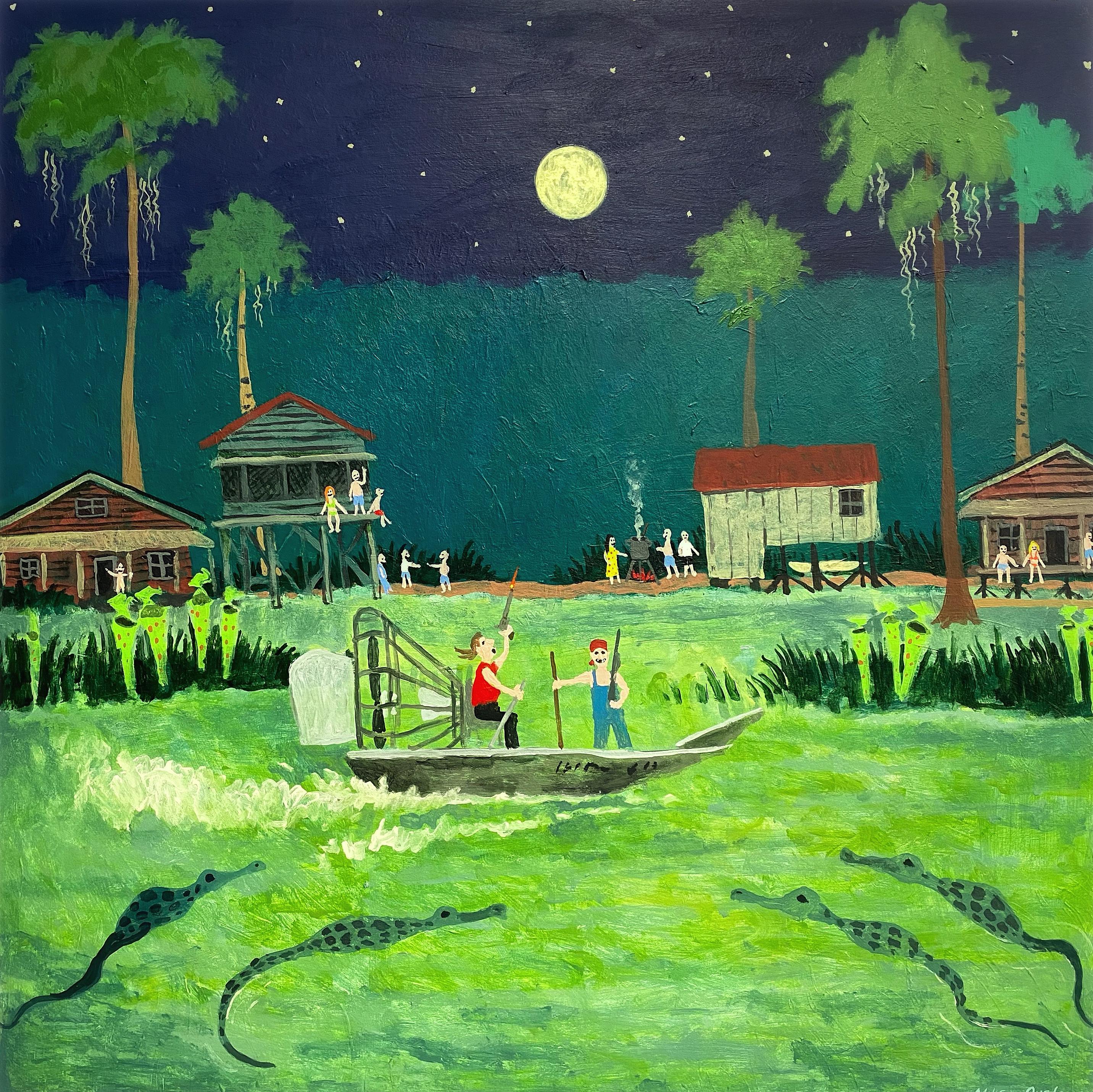 Mike Ousley - Cajun Moon at 1stDibs | cajun art, mike ousley, cajun ...