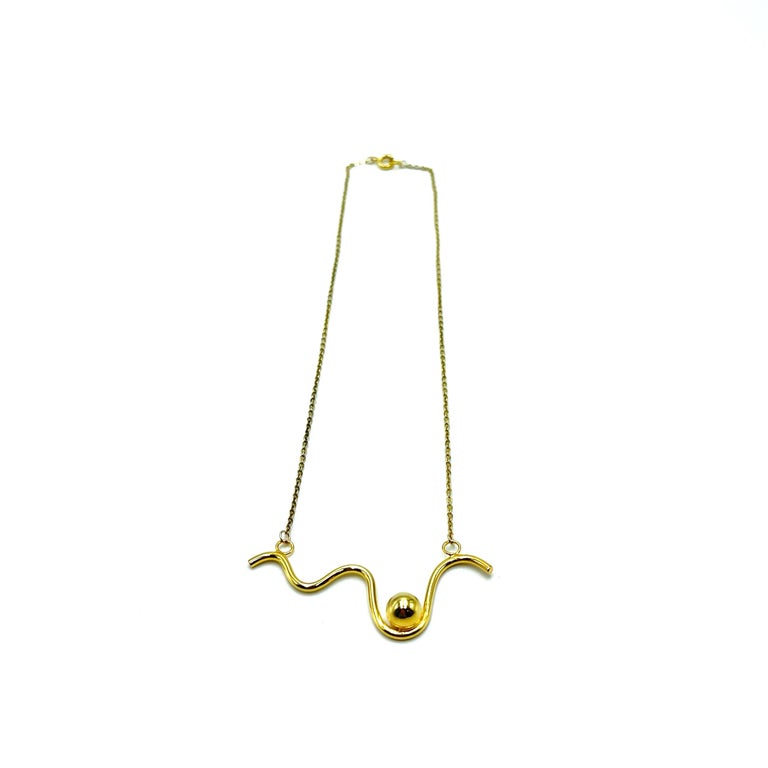 Mikelle, 14k Gold Plate Chain Necklace For Sale at 1stDibs