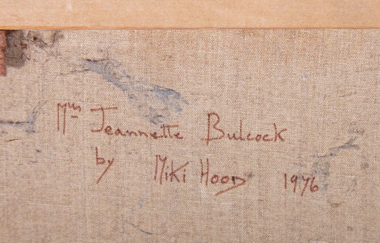 Miki Hood - Miki Hood (1915-1994) - 1976 Oil, Mrs Jeannette Bulcock For Sale at 1stDibs