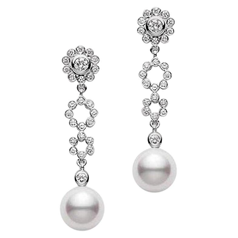 Mikimoto Akoya Cultured Pearl White Gold Ring PRA538DW65 For Sale at ...