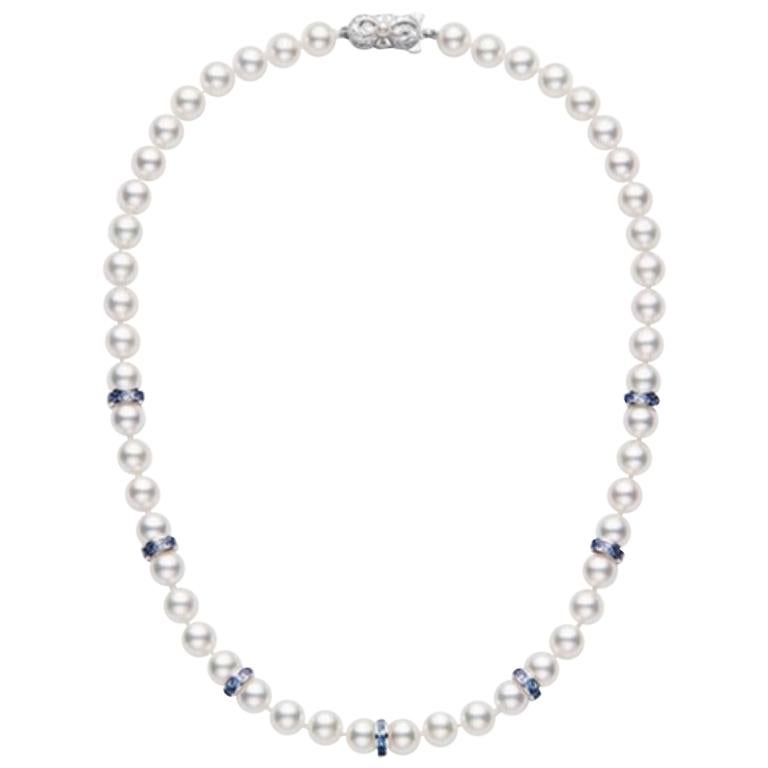 Mikimoto Akoya Pearl Ocean Necklace UZ90110SWA1 at 1stDibs