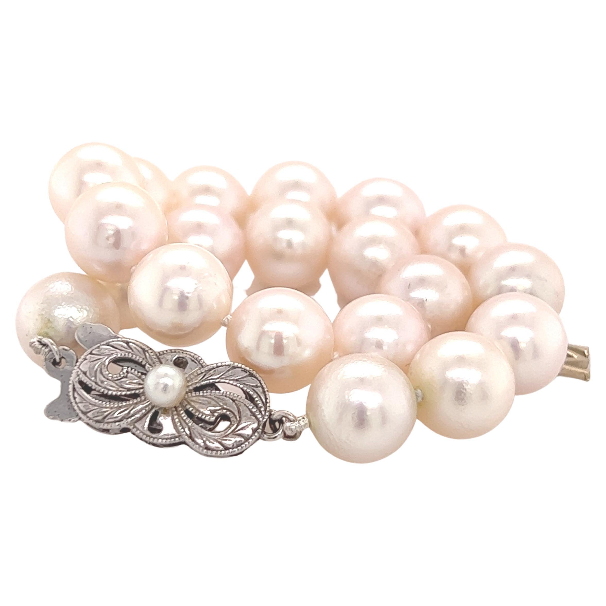 Hydra 18 Karat Rose Gold and Akoya Pearls tentacle Bracelet For Sale at ...