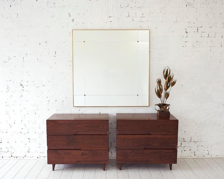 Milan Mirror - Bespoke - Mirrors with Brass, Bronze, Nickel or Chrome ...