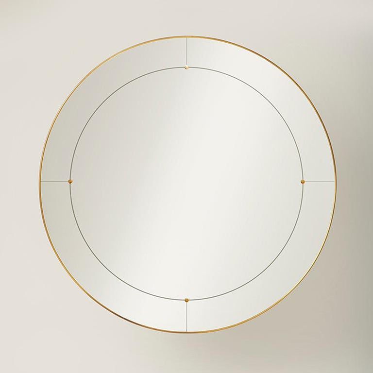 Milan Mirror - Bespoke - Mirrors with Brass, Bronze, Nickel or Chrome ...