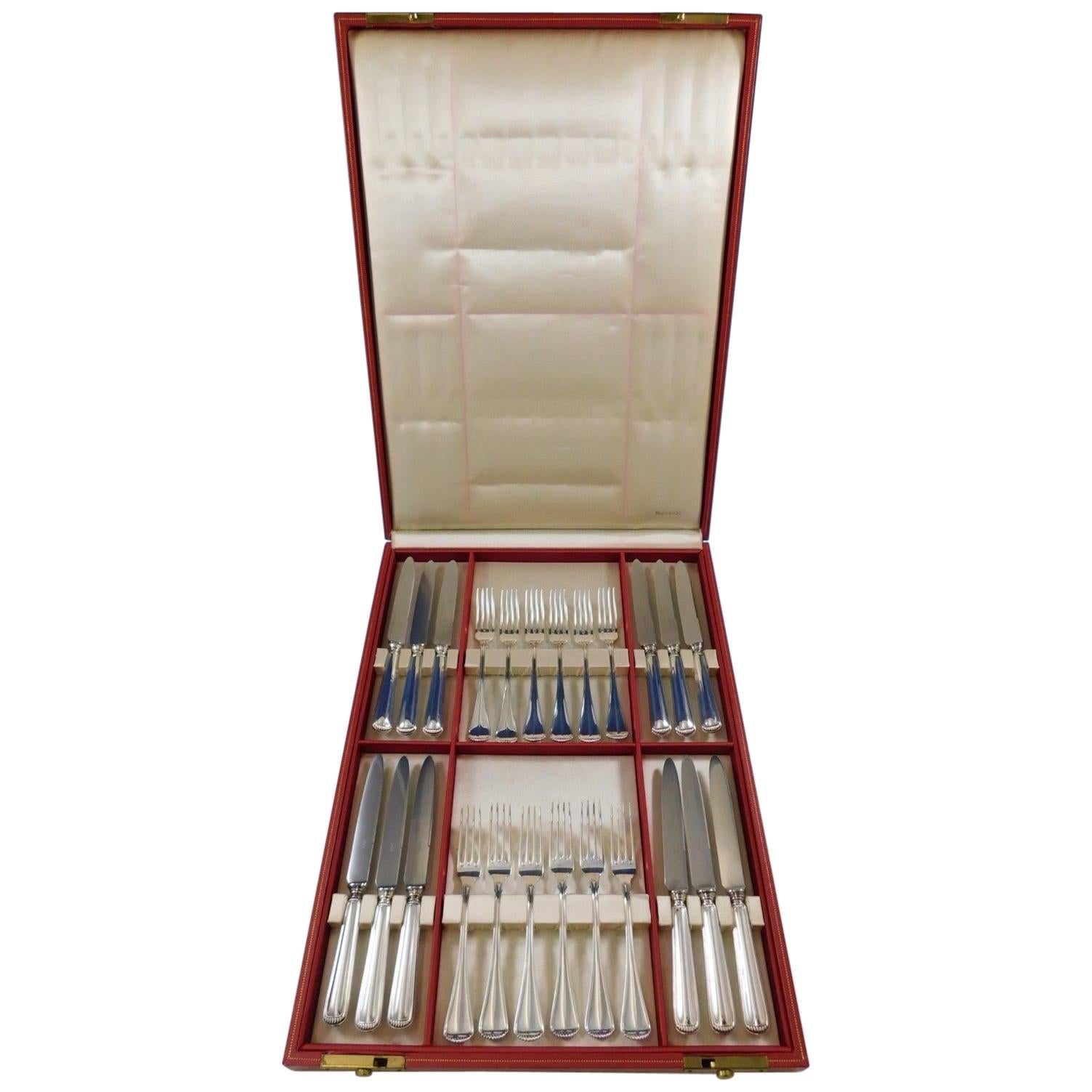 Milano by Buccellati Sterling Silver Flatware Set Fruit Knife and Fork ...