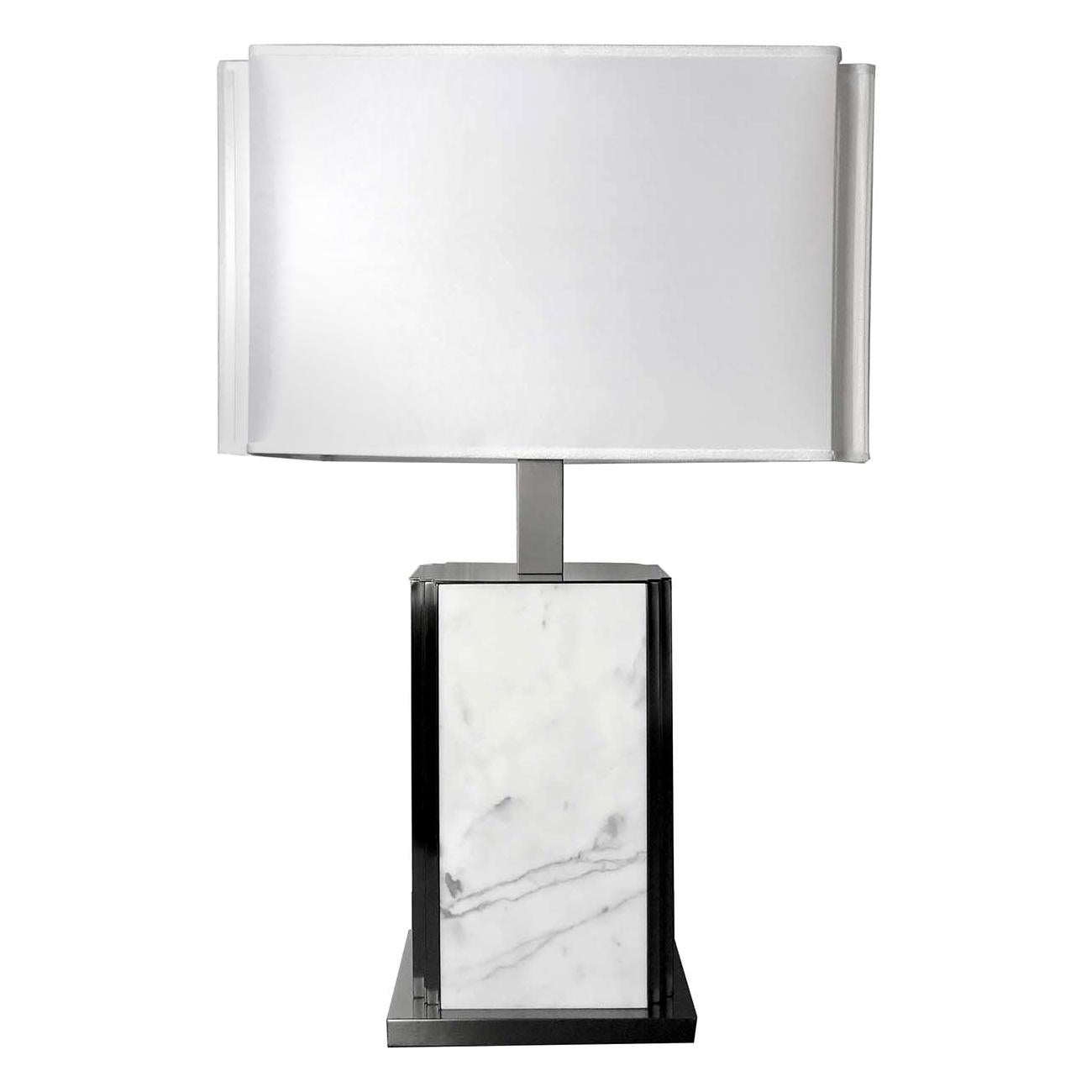 White Marble Table Lamp by Badari For Sale at 1stDibs