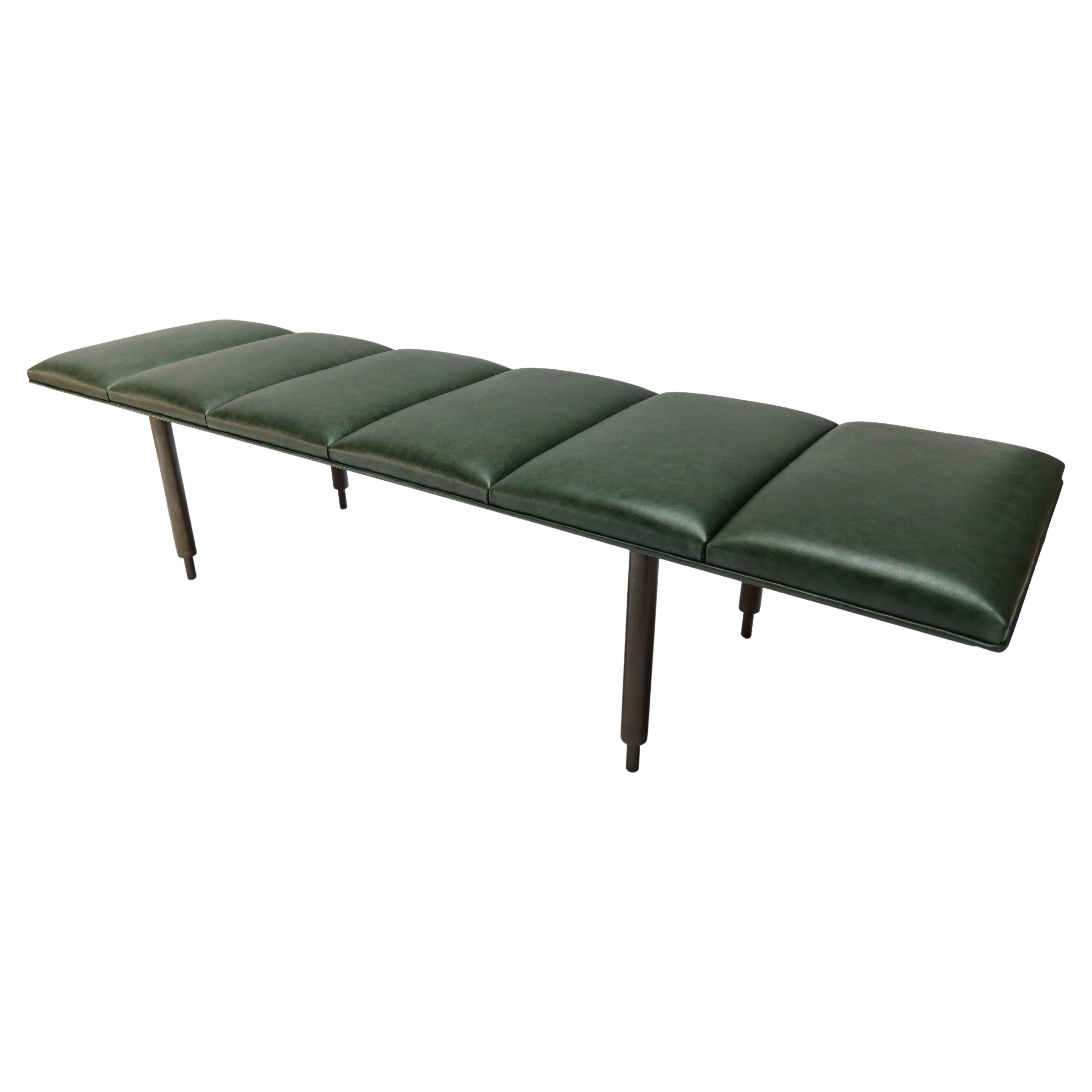 Milano Custom Metal Bench with Beige Leather Seat by Adesso Imports For ...