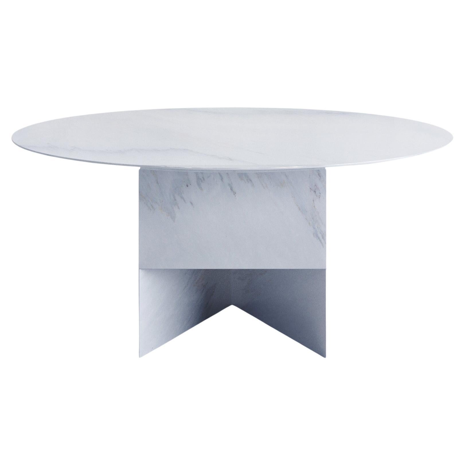 Asymmetrical Marble Table by Sema Topaloglu at 1stDibs