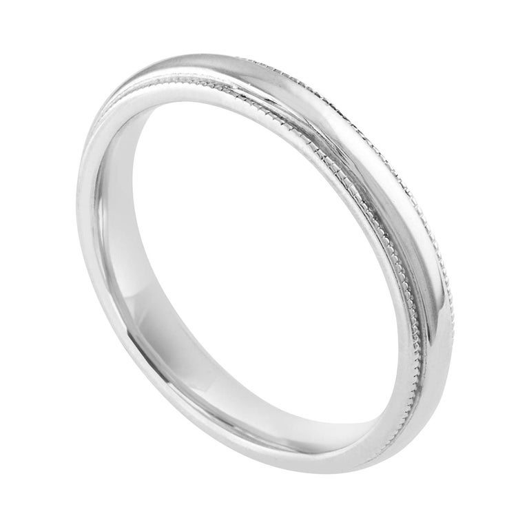 Milgrain Gold Wedding Band Ring For Sale (Free Shipping) at 1stDibs