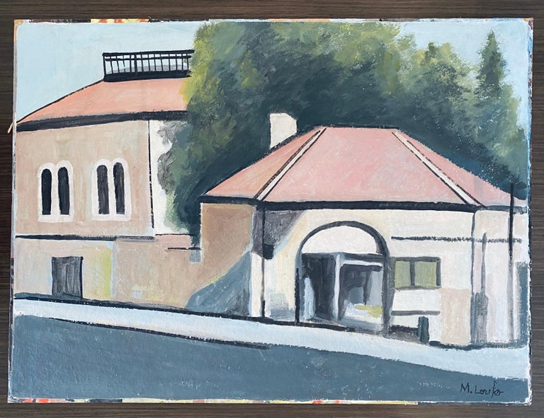 Milia Laufer - Modernist Jerusalem Synagogue Painting Israeli ...