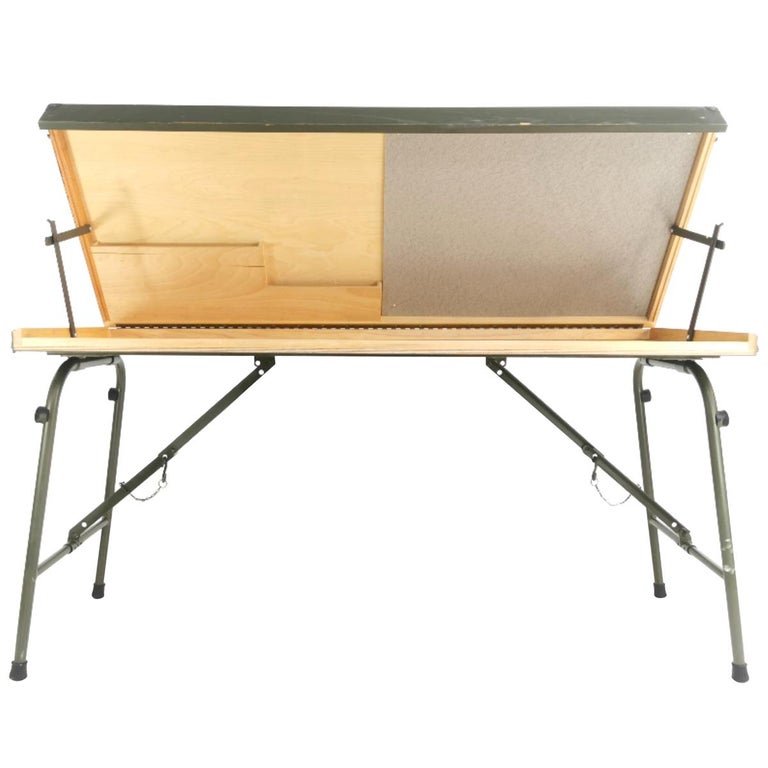 Military Army Mobile Office Folding Map Command Planning Desk For Sale ...