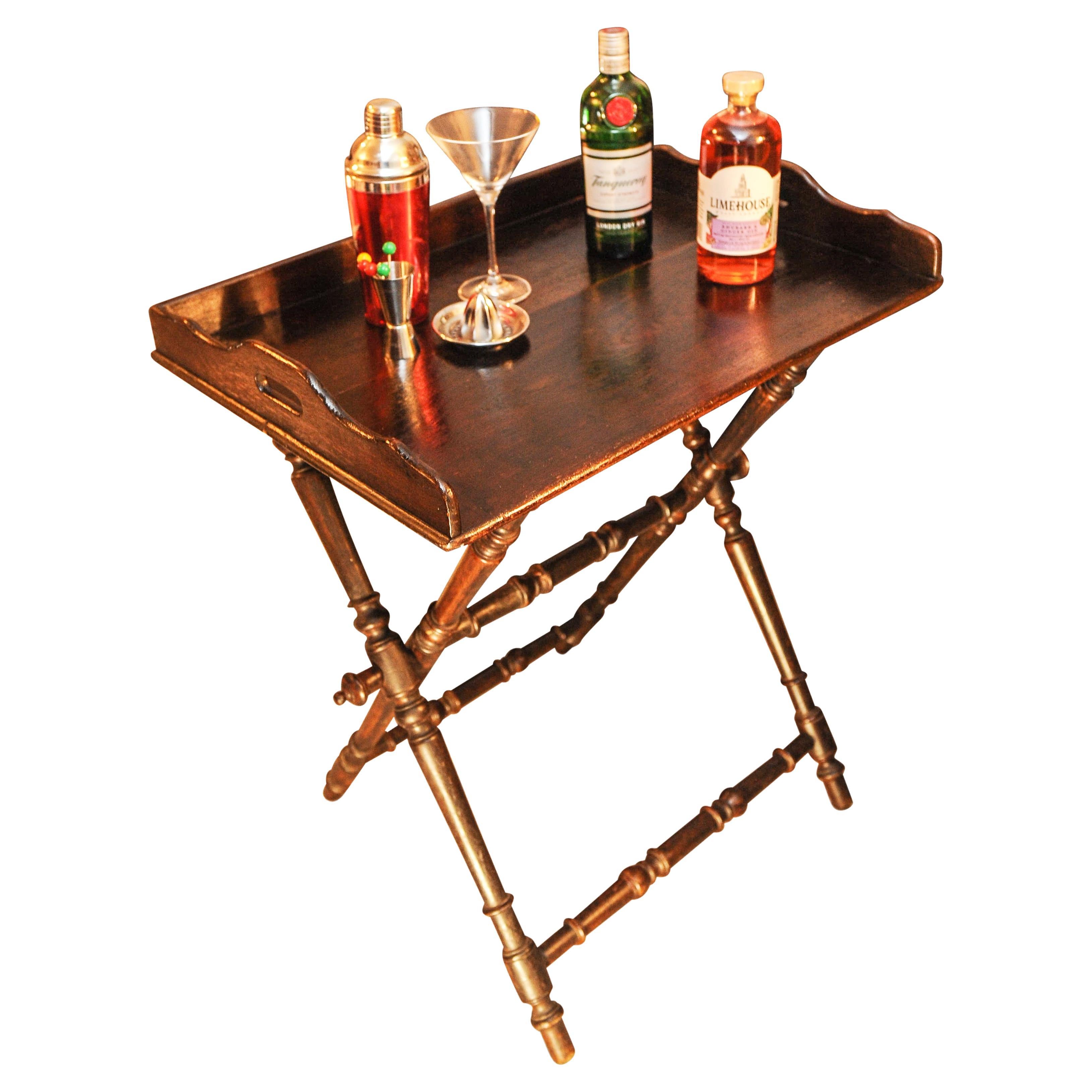 Antique British Yew Wood Butler's Tray Table at 1stDibs | butler's ...