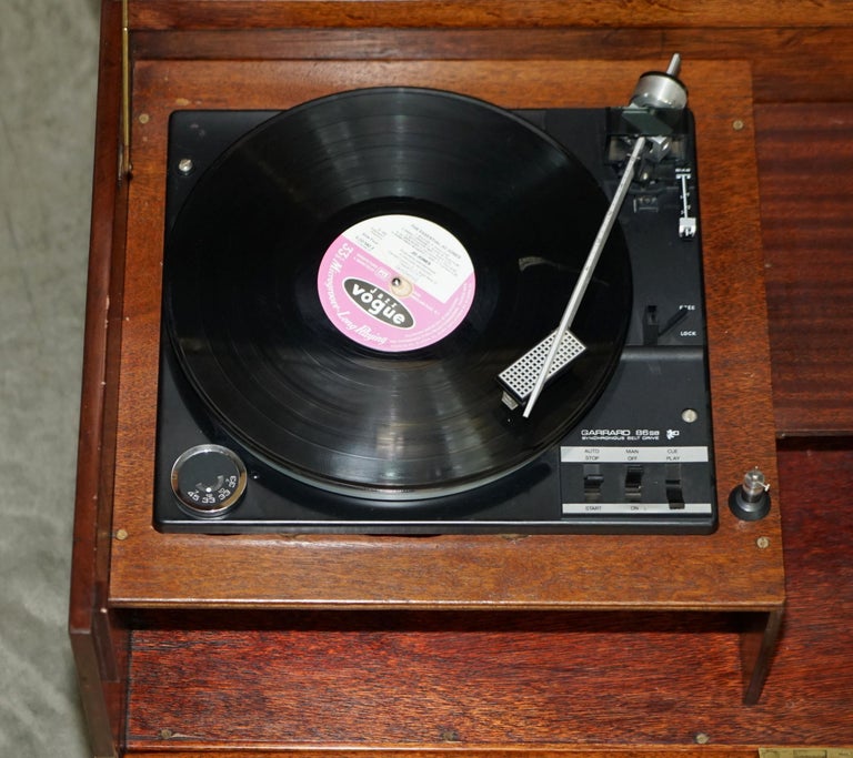 Military Campaign Small Chest of Drawers with Hidden Radio Tape Record ...