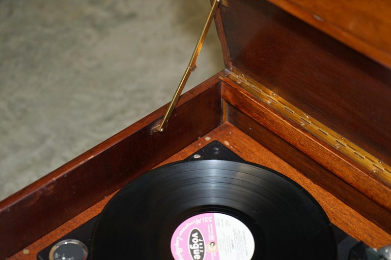 Military Campaign Small Chest of Drawers with Hidden Radio Tape Record ...
