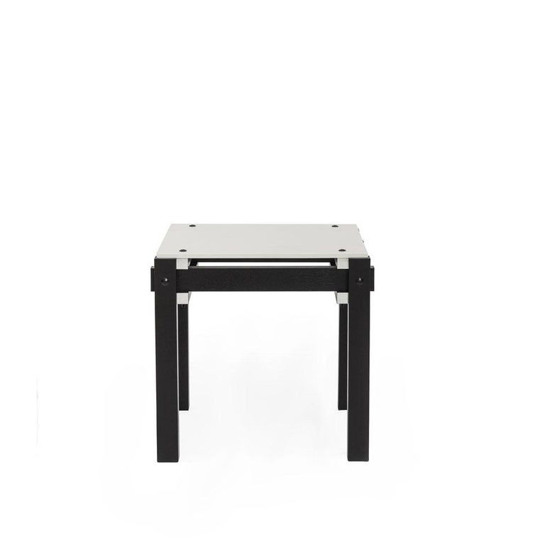 Military Stool in Black and White, De Stijl, Designed in 1923 by Gerrit ...