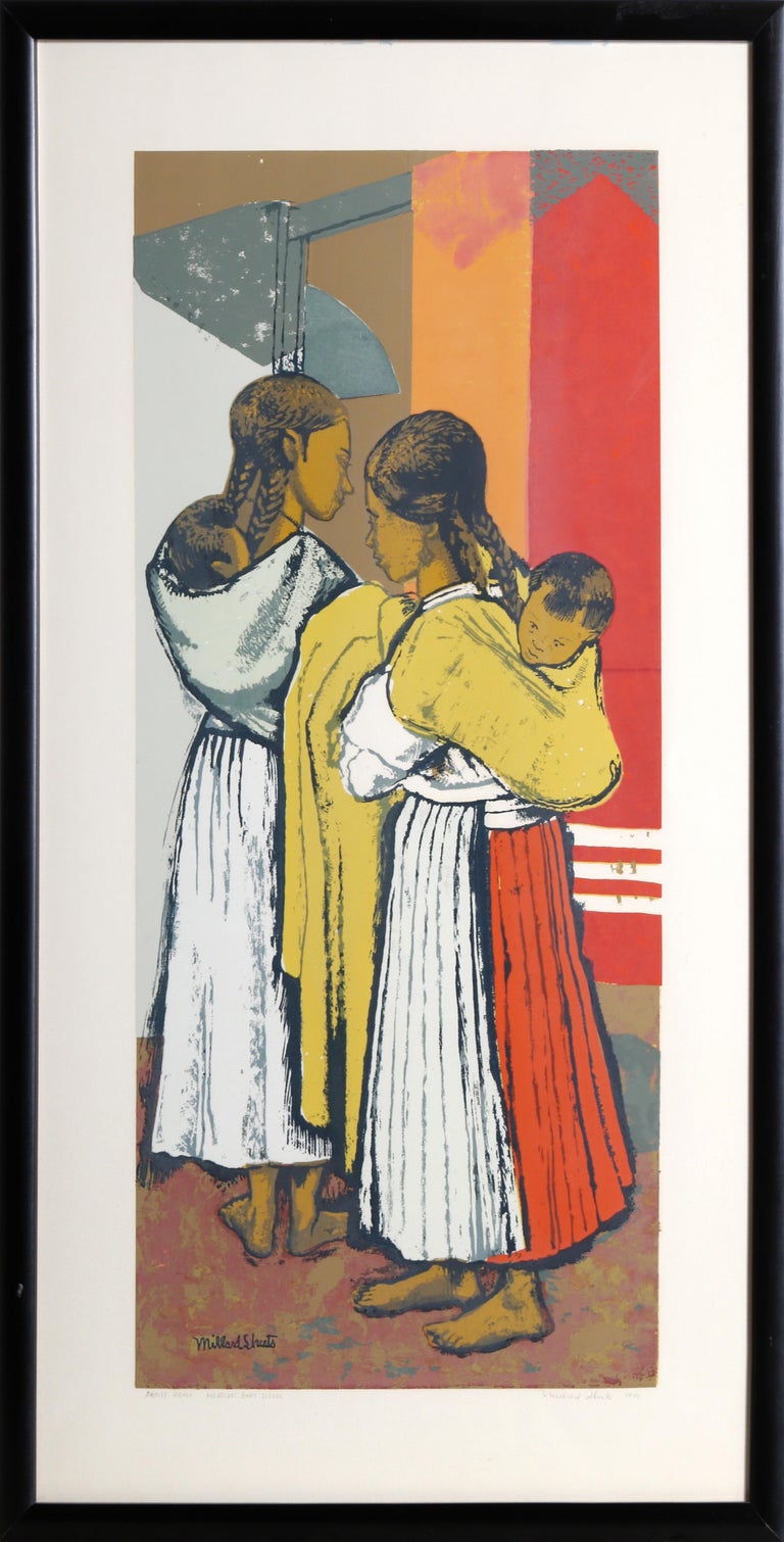 Millard Sheets - Mexican Babysitter, Millard Sheets 1949 For Sale at ...