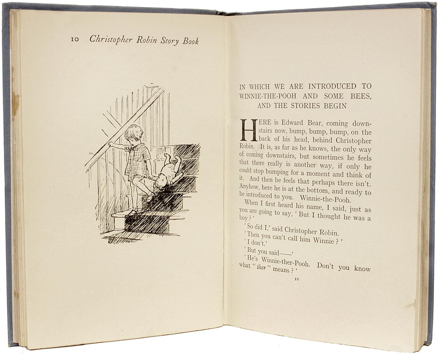 Milne, The Christopher Robin Story Book First Edition Signed by Ernest ...