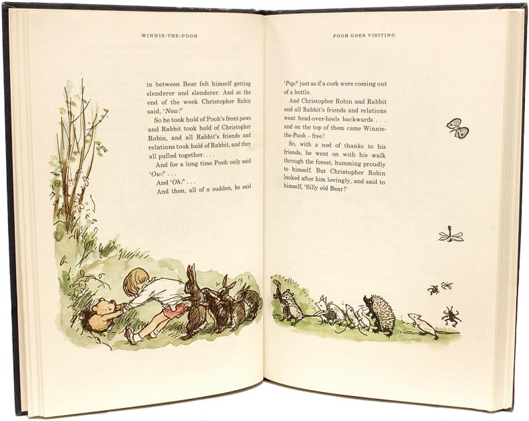 MILNE. Winnie The Pooh - 1ST COLOR ED - INSCRIBED BY CHRISTOPHER 'ROBIN ...