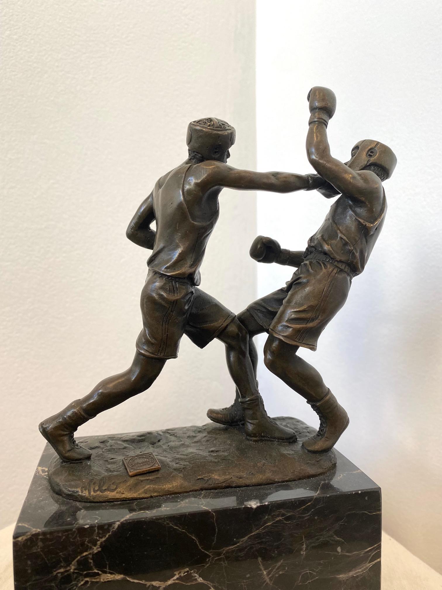 Milo - Bronze signé Milo (France) - Boxers En vente sur 1stDibs