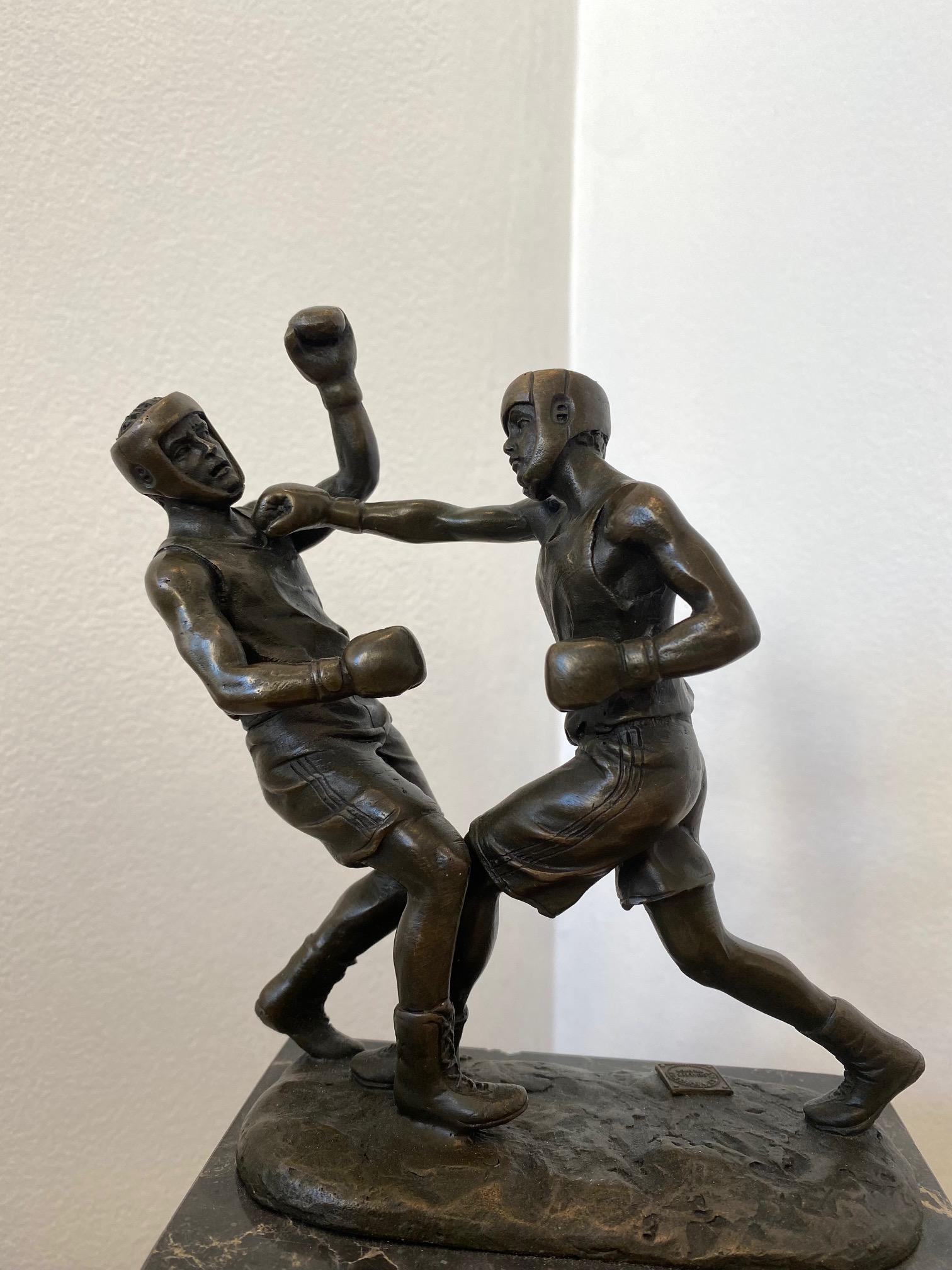 Milo - Bronze Signed Milo (France) - Boxers For Sale at 1stDibs