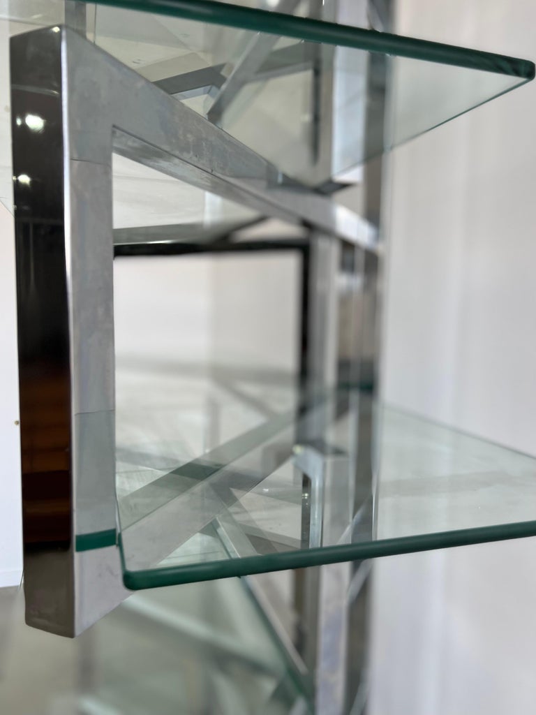 Milo Baghman Butterfly Etagère Bookcase at 1stDibs