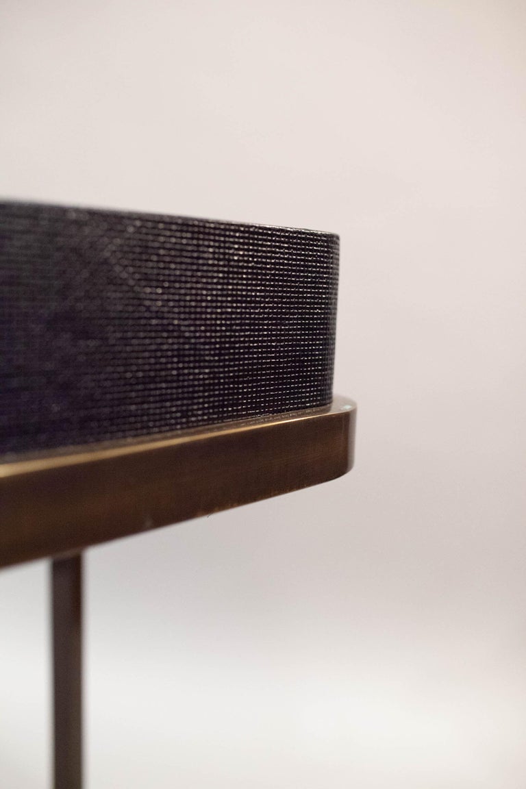 Mid Century Modern Chrome and Lacquered Raffia Desk at 1stDibs