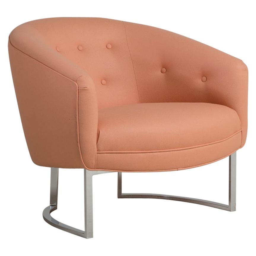 Mid-Century Modern Milo Baughman Style Armchairs For Sale at 1stDibs