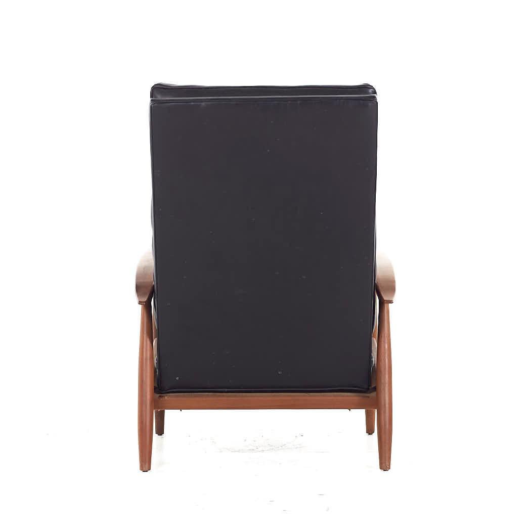 Milo Baughman for James Inc Mid Century Walnut Recliner Lounge Chair ...