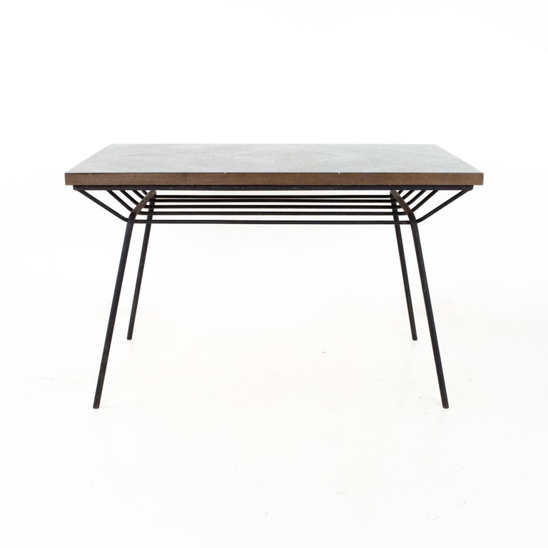 Pacific Iron Works Mid Century Dining Table in the Style of Milo ...