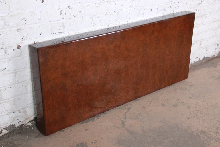 Milo Baughman for Thayer Coggin Burled Maple Queen Size Headboard ...