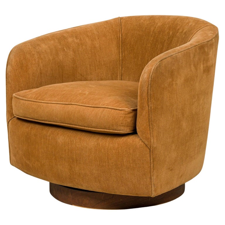 Milo Baughman for Thayer Coggin Light Brown Velour Horseshoe Lounge ...