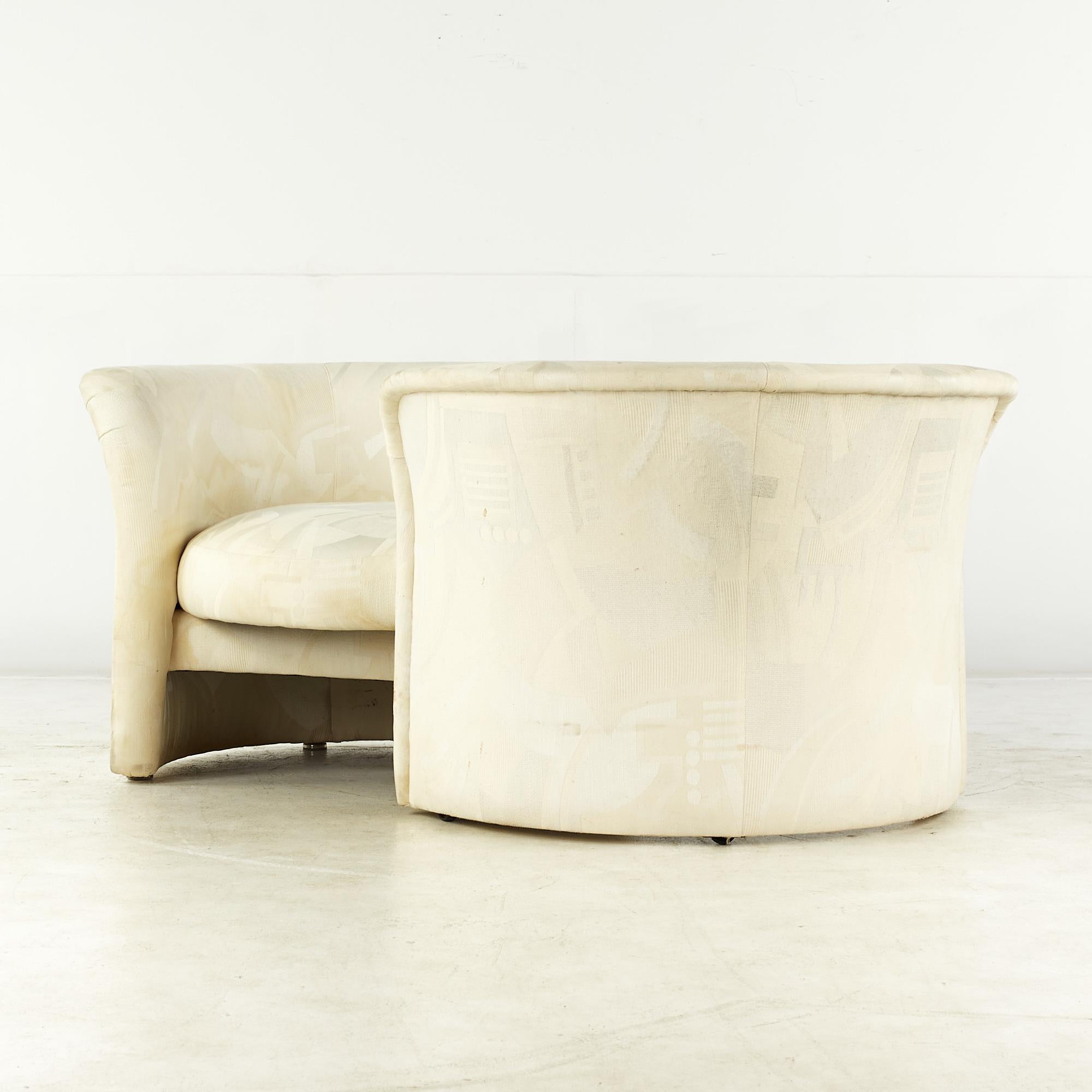 Ransom Culler for Thayer Coggin Mid-Century Tete-a-tete Settee For Sale ...