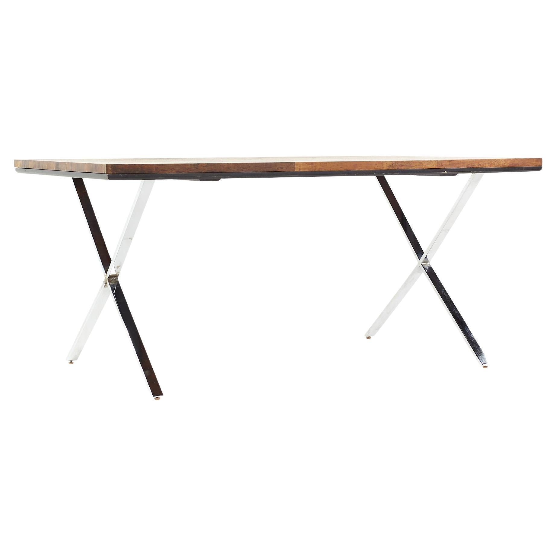 Thayer Coggin Sheath Collection Aluminum Clad Dining Table at 1stDibs
