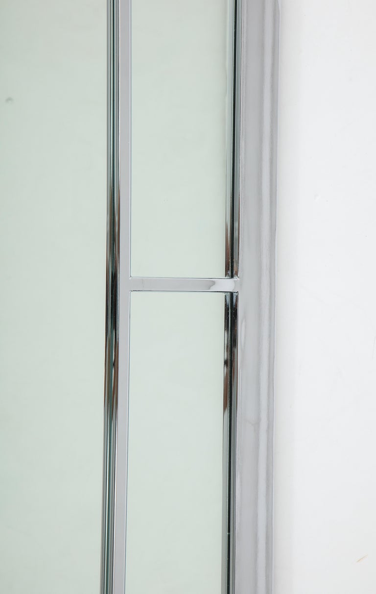 1970’s Octagonal Chrome Mirror And Console For Sale at 1stDibs