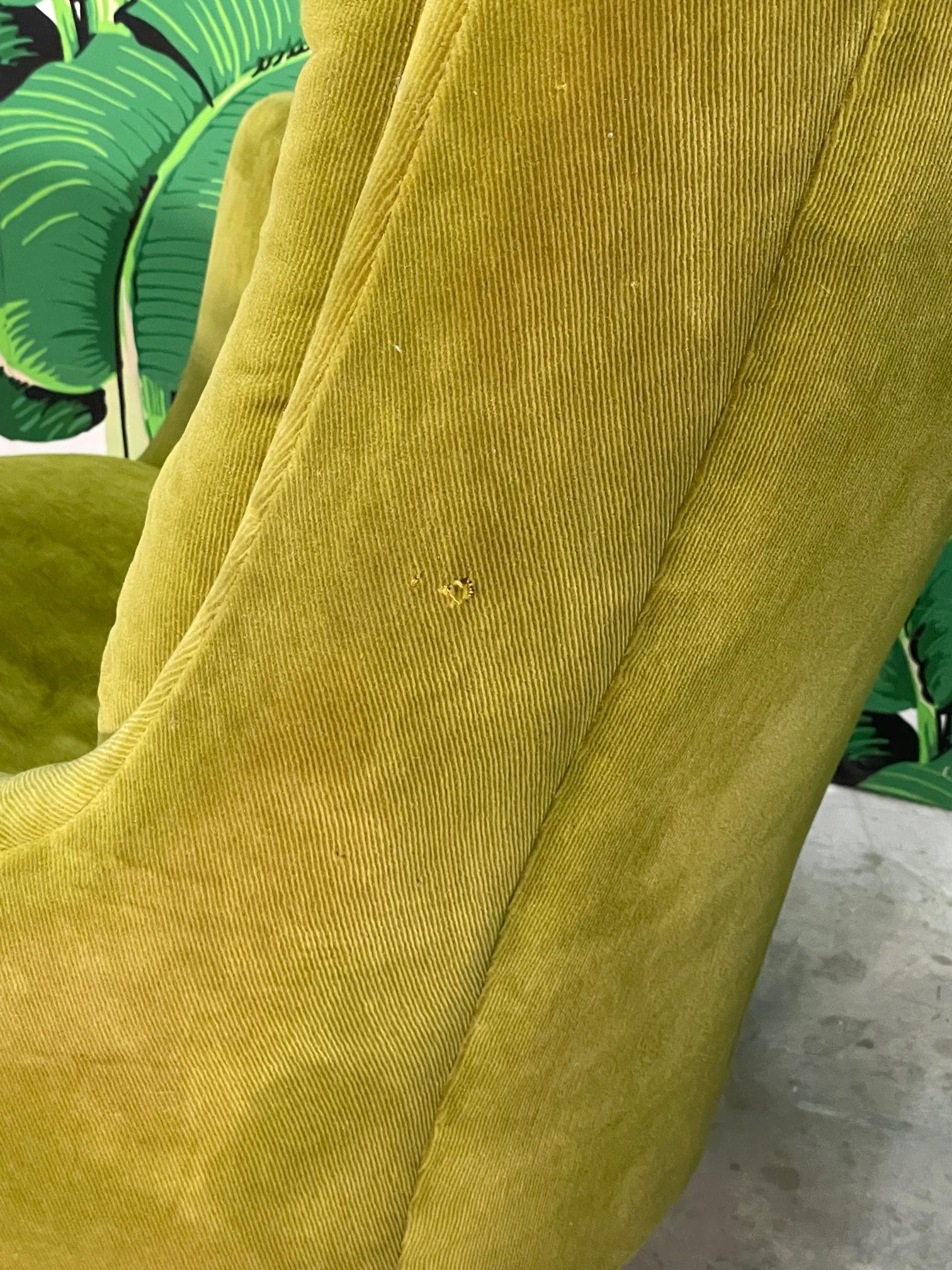 Milo Baughman for Thayer Coggin Plush Mod Swivel Lounge Chair For Sale at 1stDibs