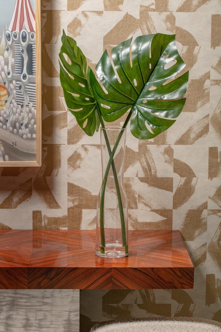 Milo Baughman for Thayer Coggin Rosewood and Mirror Chrome Console, c ...