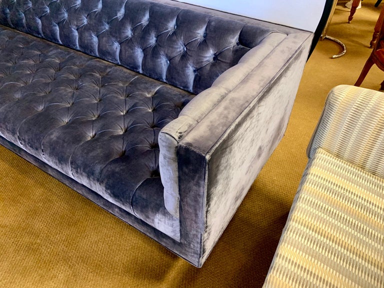 Milo Baughman Mid-Century Modern Chesterfield Tufted Sofa at 1stDibs