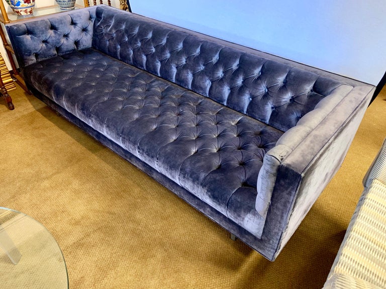 Milo Baughman Mid-Century Modern Chesterfield Tufted Sofa at 1stDibs