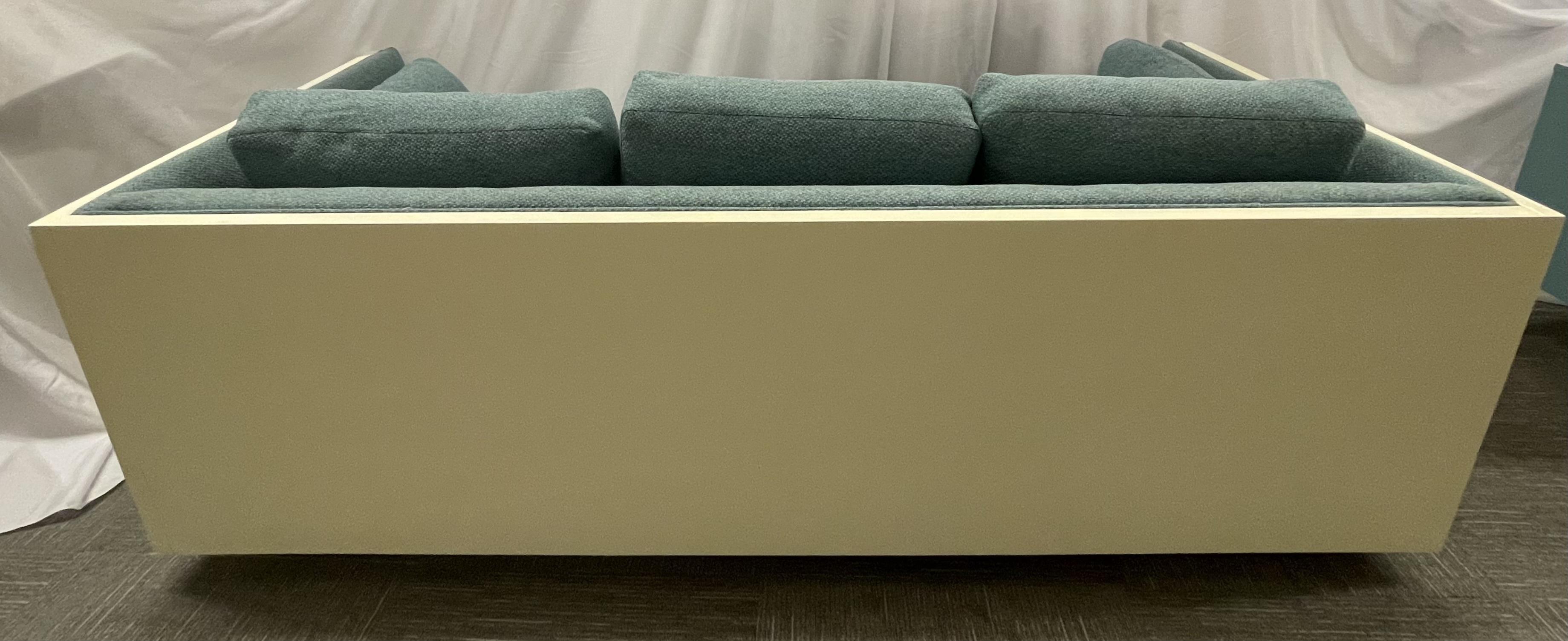 Milo Baughman Sofa, Couch, White Lacquered, Mid-Century Modern For Sale ...
